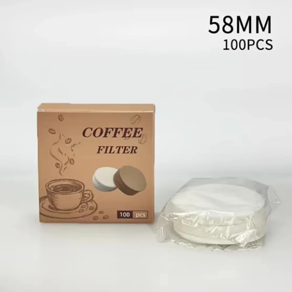 Бумажные фильтры для кофе 58 мм, 100 шт.