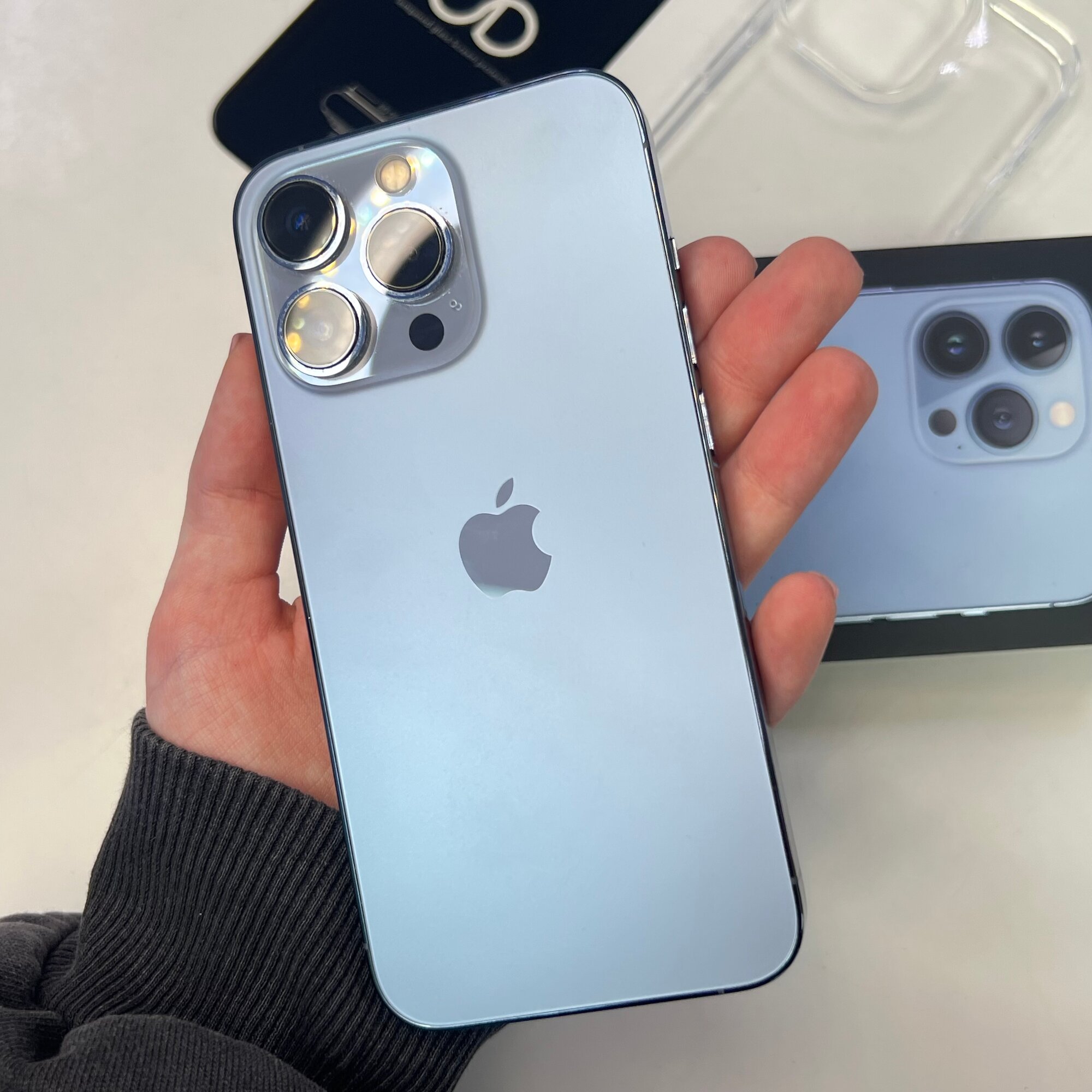 Смартфон Apple iPhone 13 Pro, 6 GB RAM, 256 GB ROM, экран 6.1",Sierra Blue (без rustore)