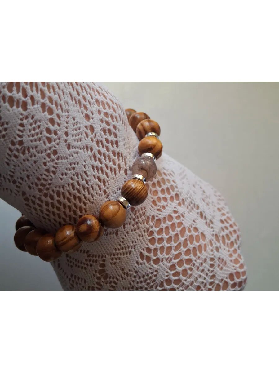 Эластичный браслет, дерево