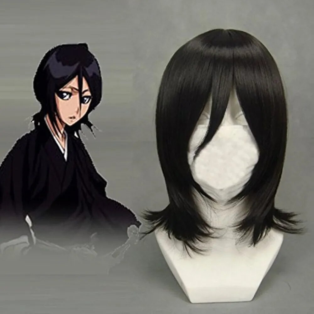 Косплей костюм Кучики Рукия из аниме Bleach S, A1 wig