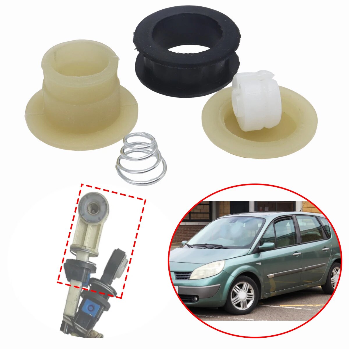 Трос переключения передач Renault Scenic 2 2003-2009, Цвет: 4 kit