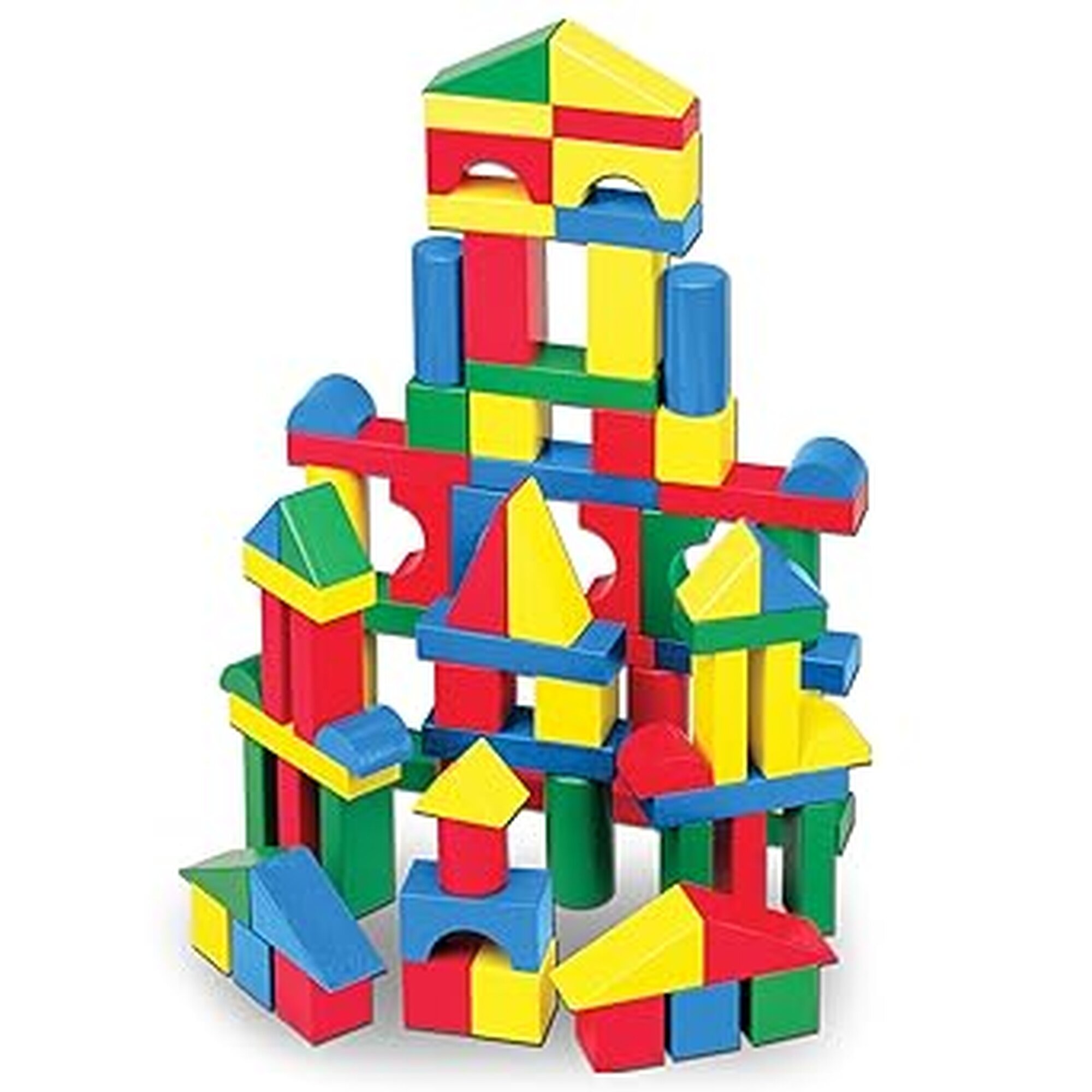 Конструктор для детей Melissa & Doug - Набор деревянных строительных блоков,100 эл. - B000068CKY