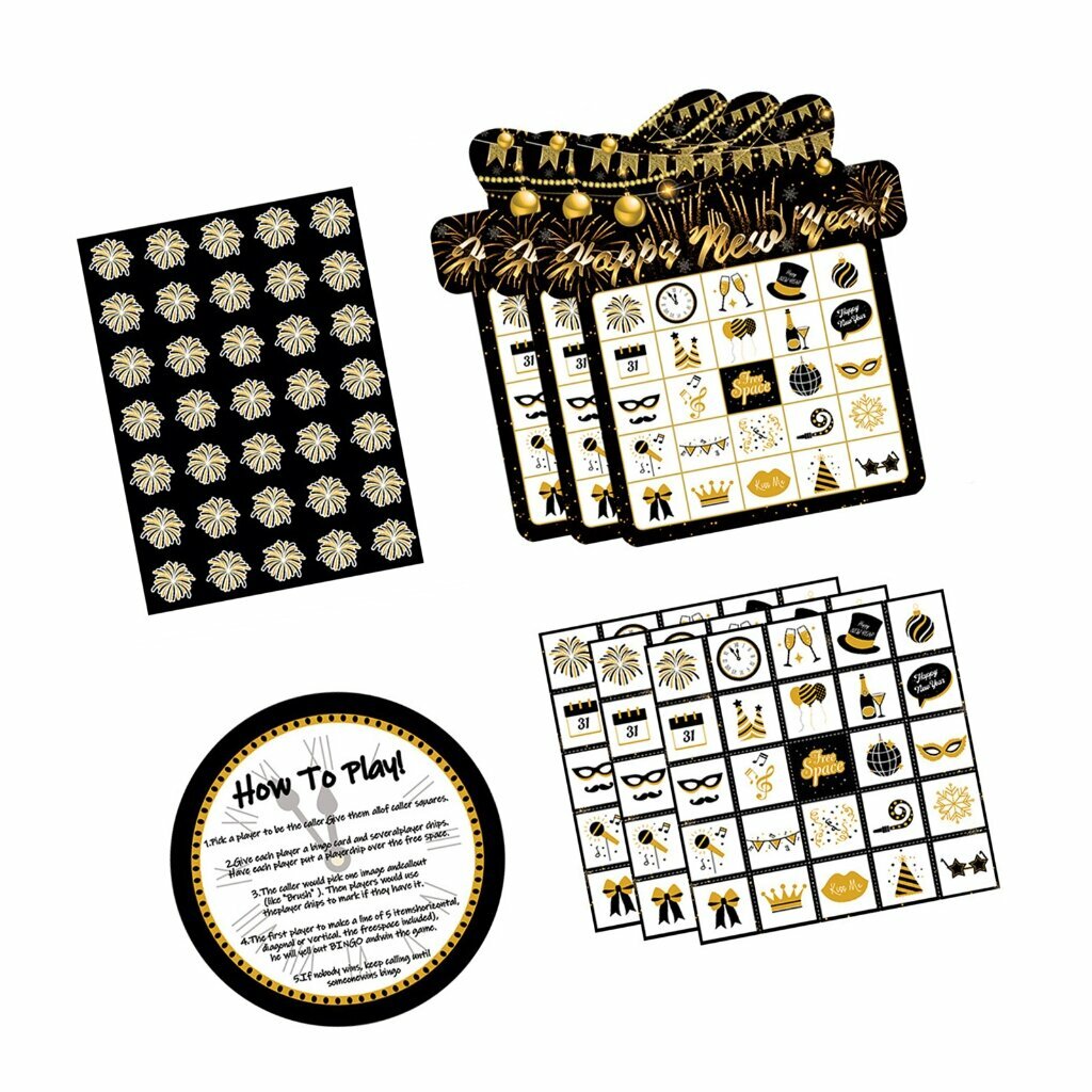 38шт Красочных Наборов Карточек для игры в Бинго Идеально Подходят Для Новогодних Вечеринок и Других мероприятий