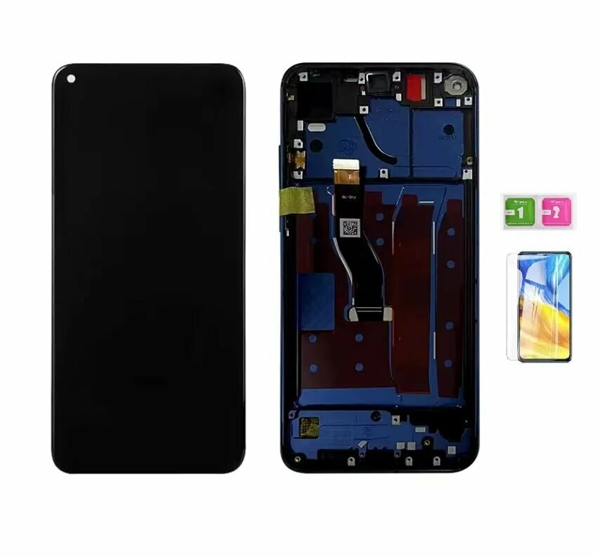Дисплей с рамкой Для Honor View 20 V20 PCT-AL10/TL10/L29 LCD с сенсорным экраном