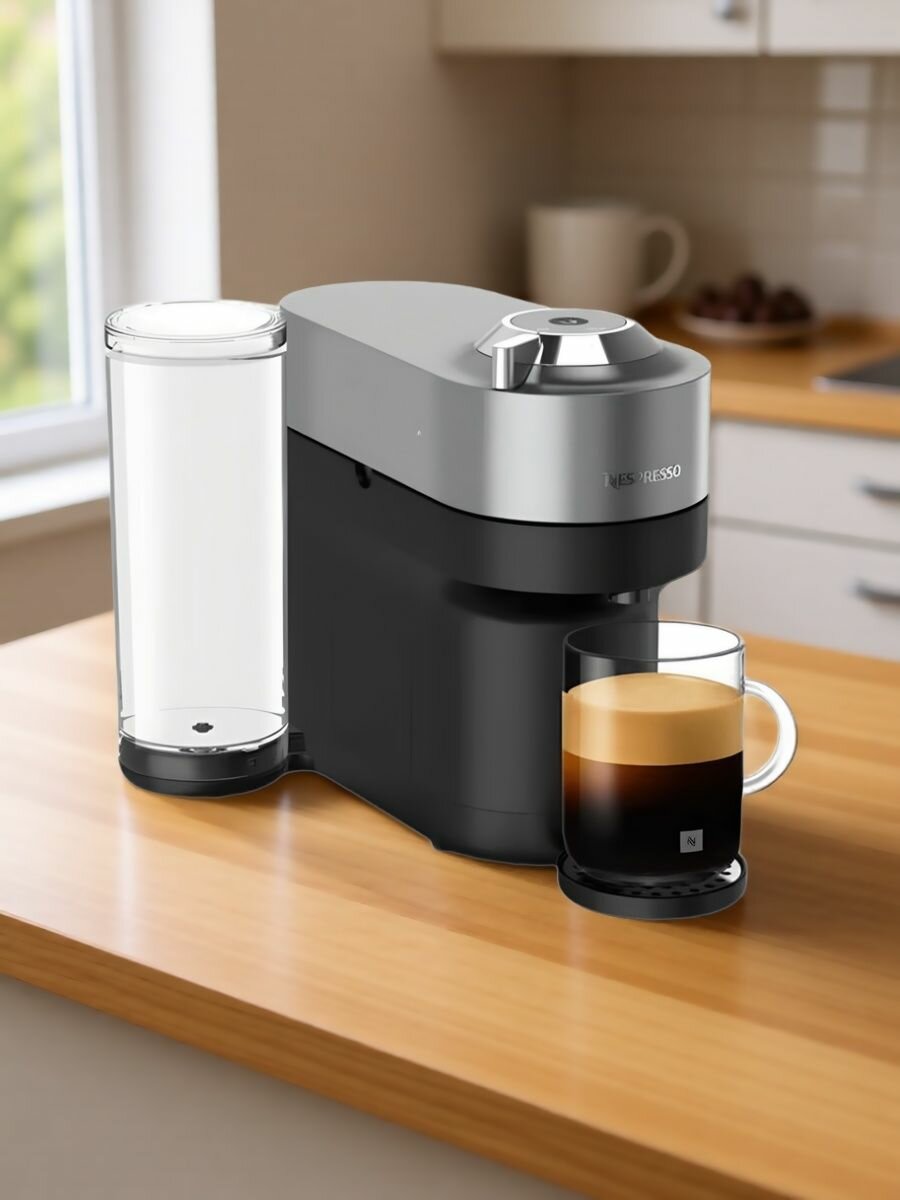 Капсульная кофемашина Nespresso Vertuo Pop +, XN930T10/FBO-3825 R, Titan
