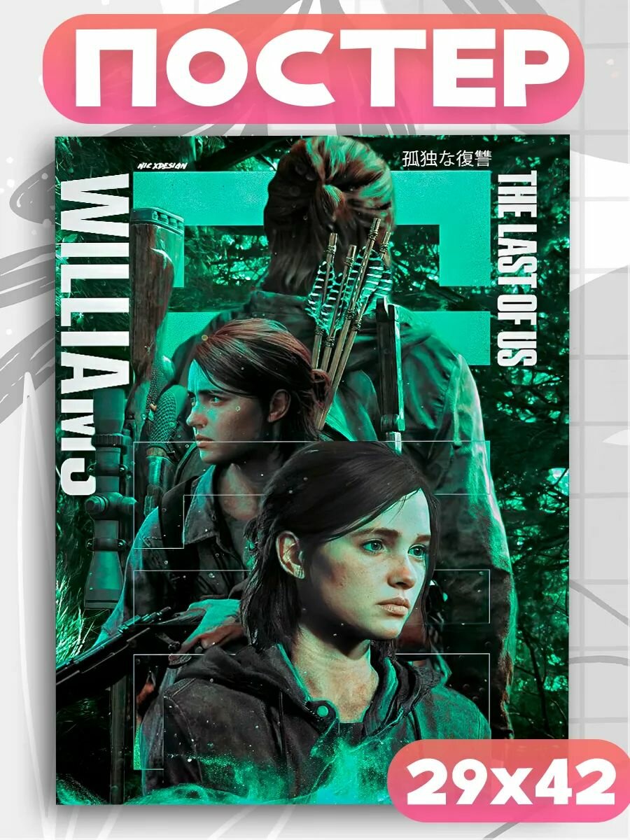 Постер на стену The last of us, , плакат 1шт, А3 размер.