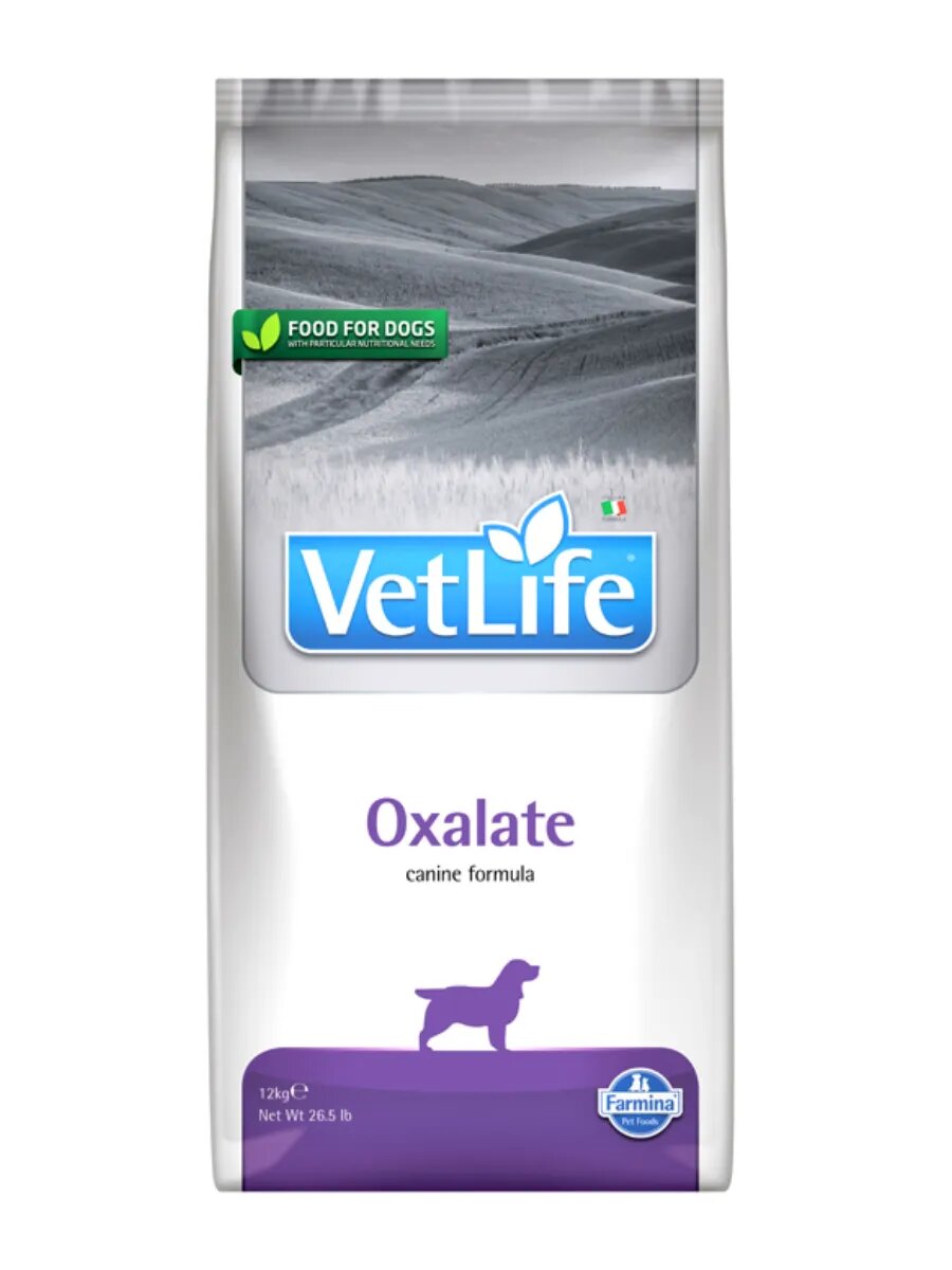 Сухой корм Farmina Vet Life Oxalate (Фармина) для собак для уменьшения образования цистиновых камней, 12 кг
