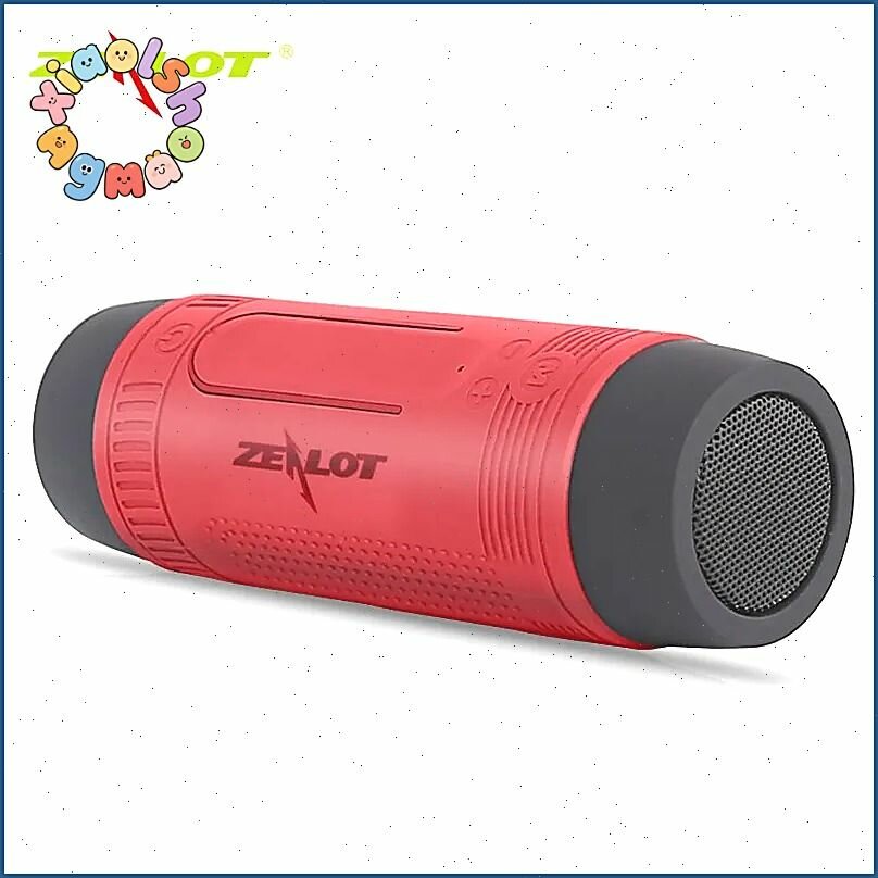 Bluetooth колонка ZENLOT красная, портативная с Bluetooth, для автомобиля, модная
