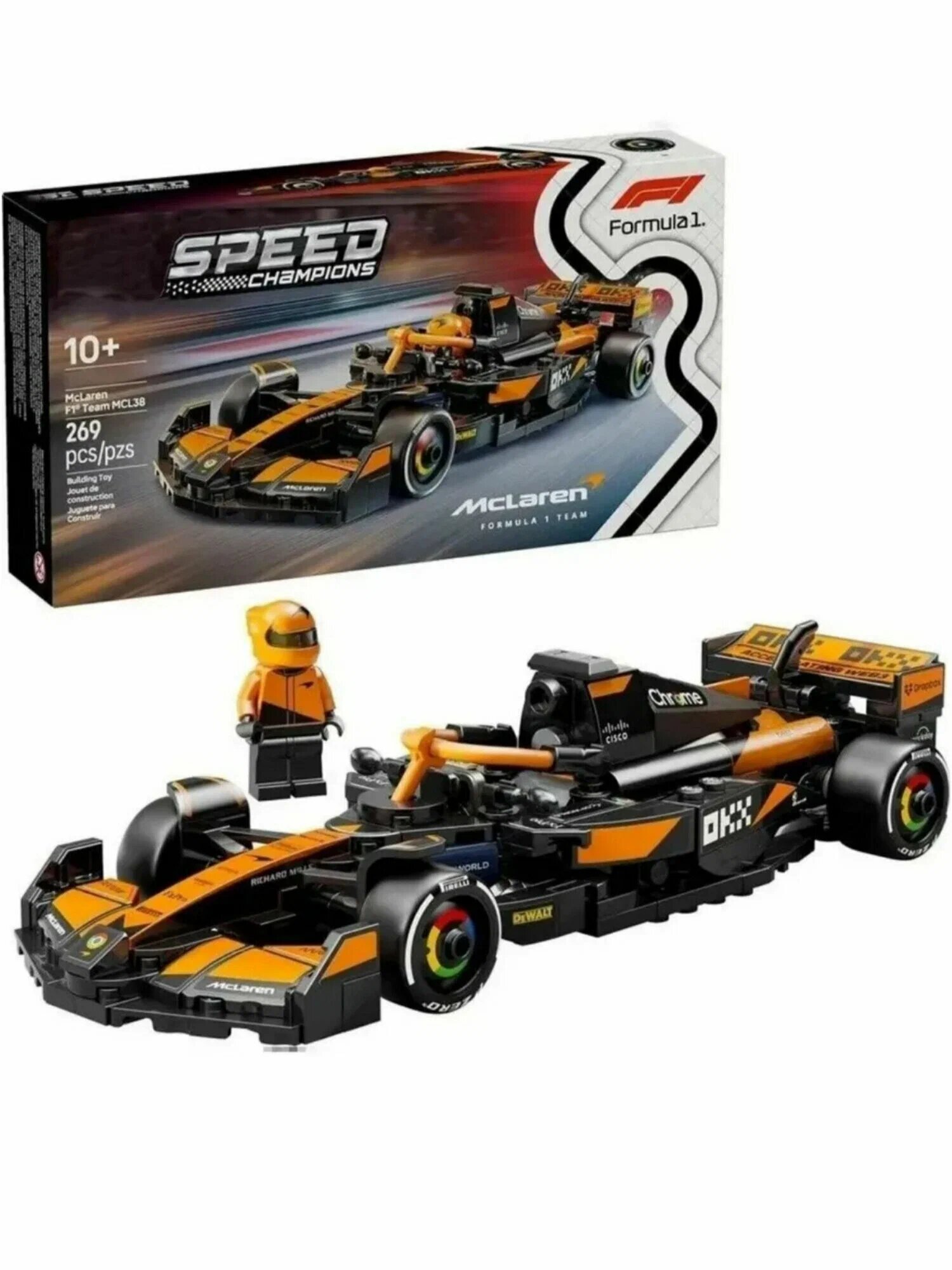 Конструктор "Гоночный автомобиль F1 McLaren" Speed Champions, 269 деталей