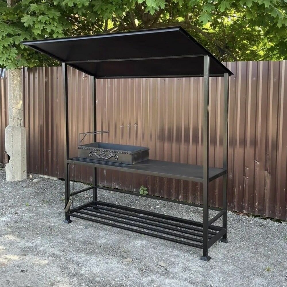 Мангал с крышей Шашлычница 3мм