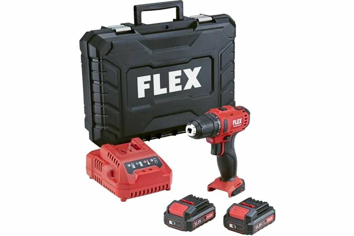 Аккумуляторный шуруповерт FLEX DD 2G 10.8-LD BC/2.5 Set