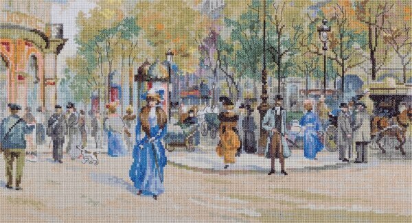 Набор для вышивания «Panna» ВХ-7008 Золотая серия Бульвар капуцинок,45х24,5 см