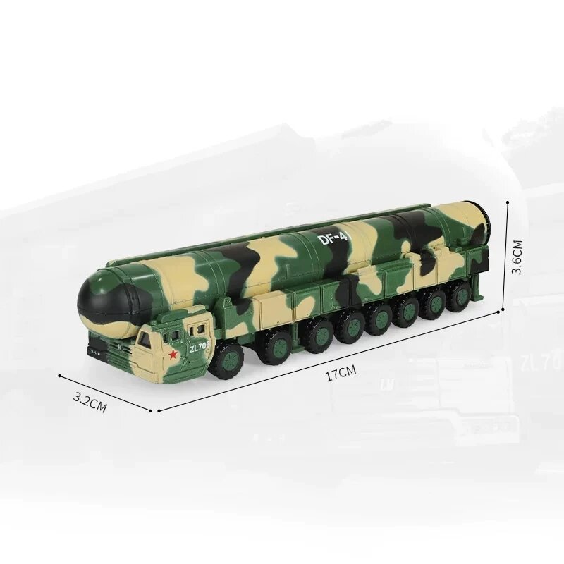 Металлическая модель ракетной установки DF-41 1:144, миниатюрная коллекционная модель для военных энтузиастов