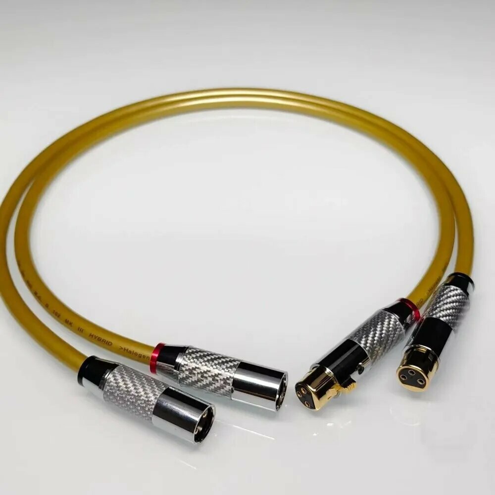 Van den Hul Аудиокабель XLR/XLR, 0.5 м, светло-желтый