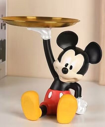 Фигурка Микки Маус с поддоном / домашний декор / Mickey Mouse 14cm（Высококачественные декоративные изделия）