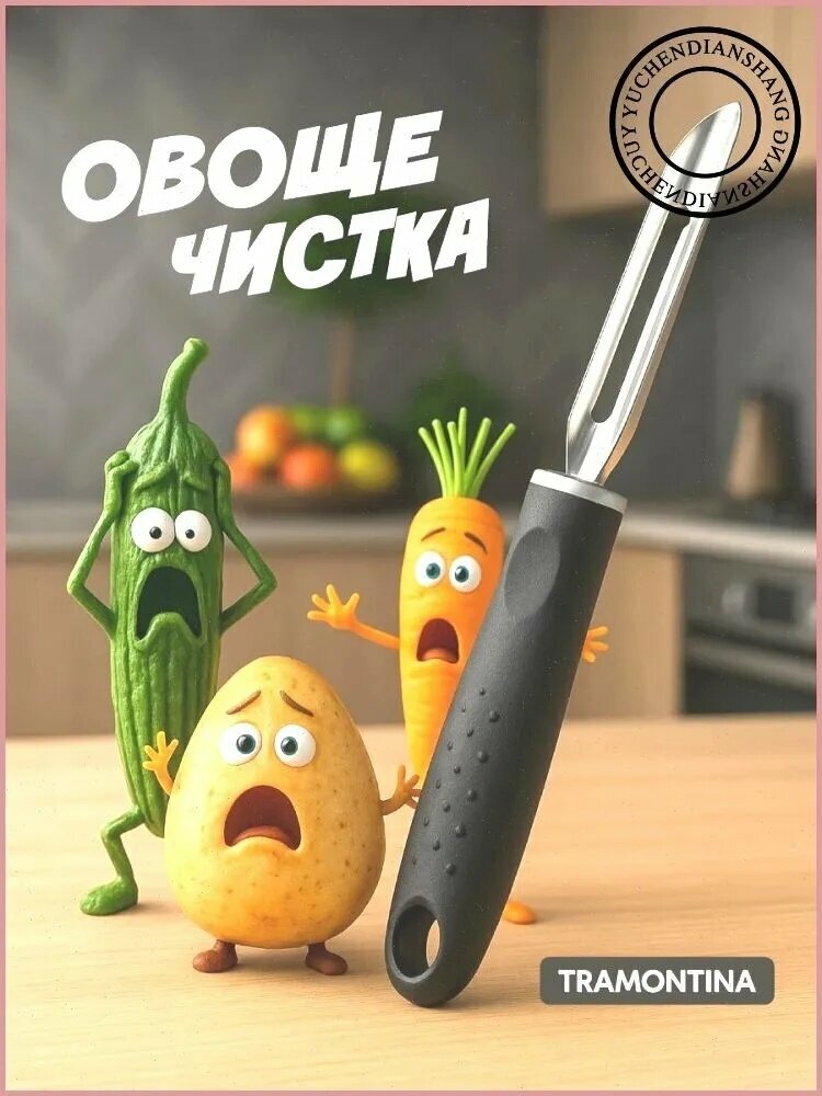 Овощечистка, нож-пиллер Tramontina Utilita 25627/100