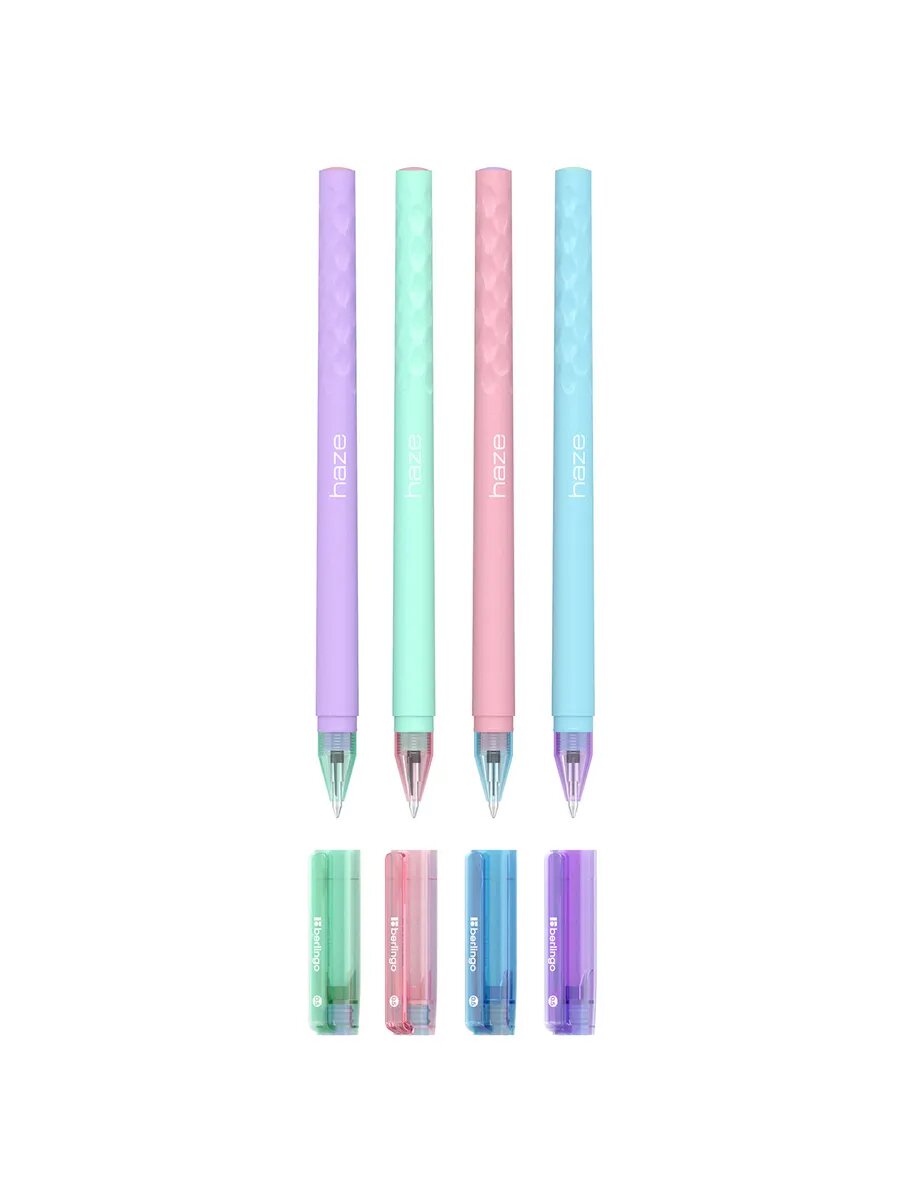 Ручка гелевая "Haze" черная, 0,5мм, ассорти, 1 штука