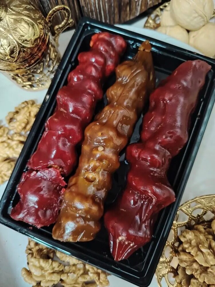 Чурчхела, "Гранат-виноград" с грецким орехом, подарочая упаковка, 400г