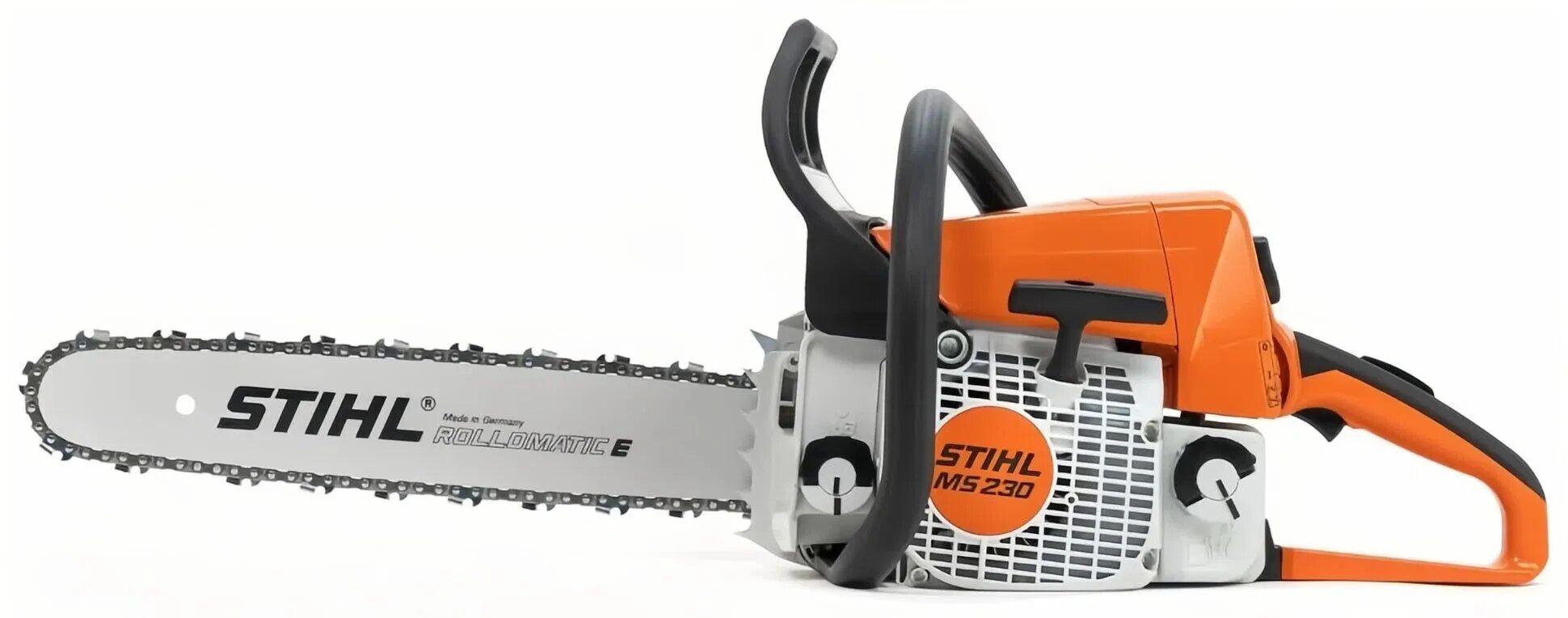 Бензопила STIHL MS 230, полный комплект (шина, цепь, кожух, серийная оснастка, инструкция), оригинал