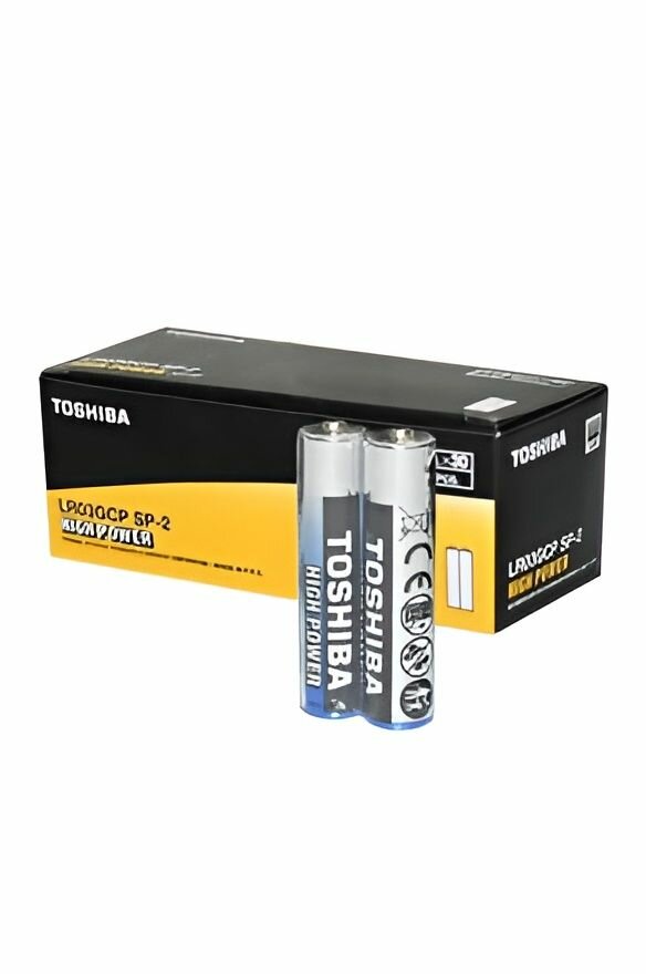 Батарейки 60шт мизинчиковые/AAA/LR03 TOSHIBA HIGH POWER LR03GCP