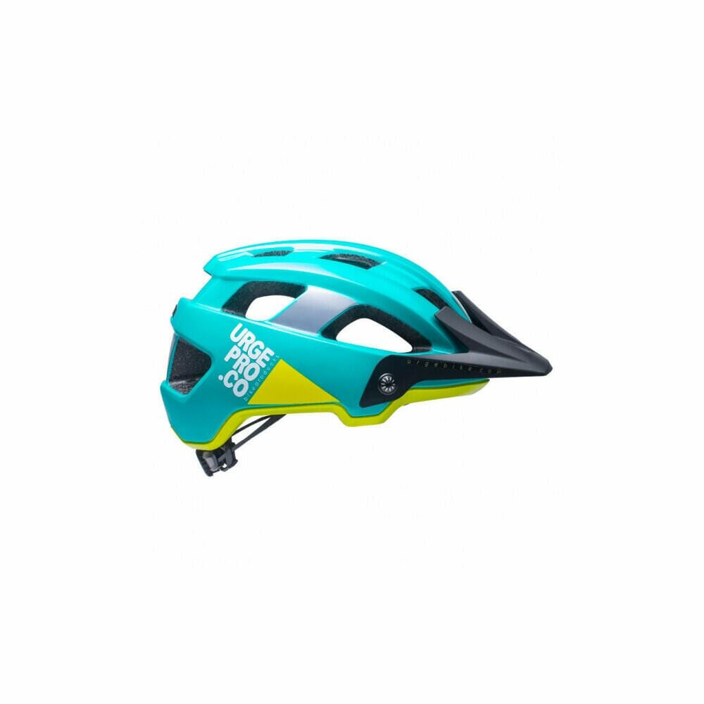 DECATHLON шлем защитный Urge AllTrail, зеленый/желтый, размер 55-59 см