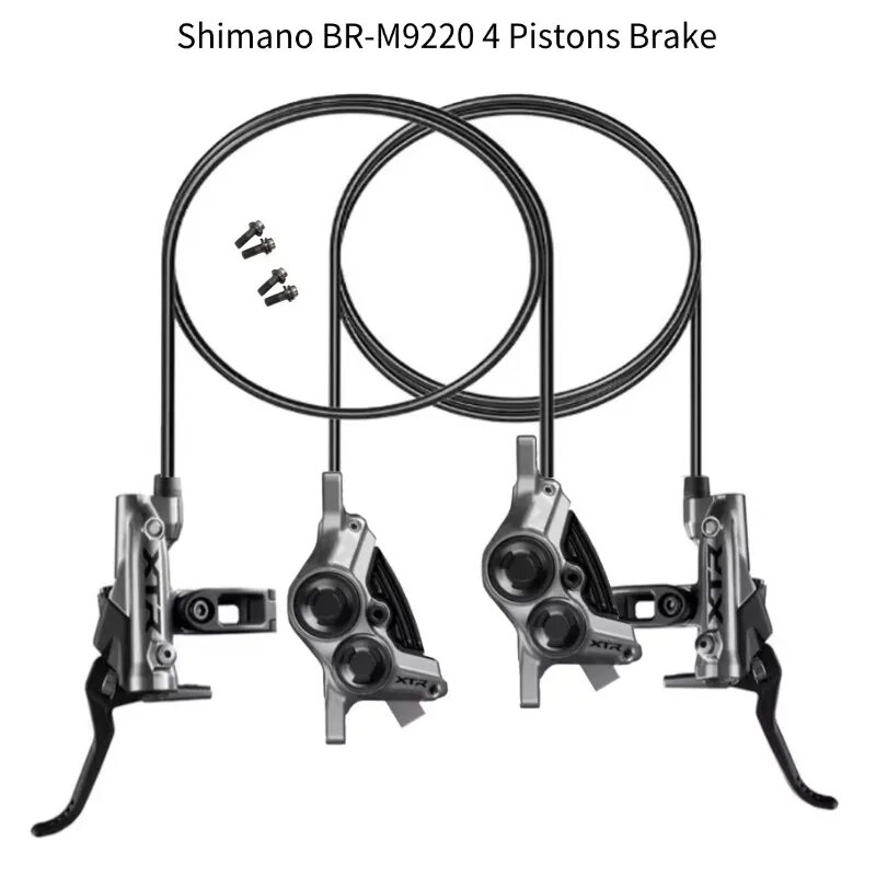 Гидравлические дисковые тормоза Shimano XTR M9200 M9220, 2-поршневые и 4-поршневые, 1 пара, для горных велосипедов MTB, запчасти для велосипедов