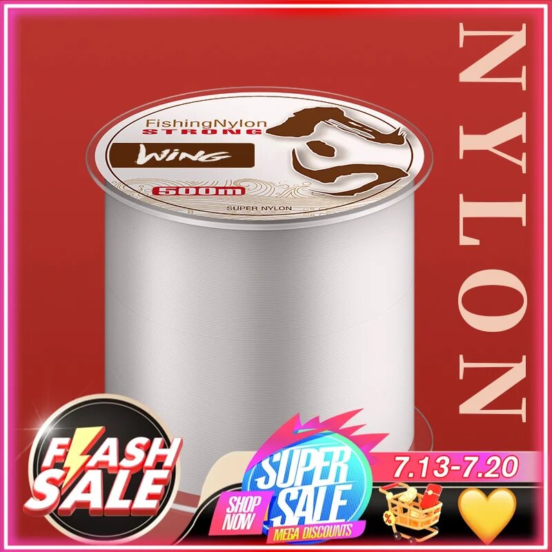 Нейлоновая леска ZUKIBO 0.16мм, 500м, Белый