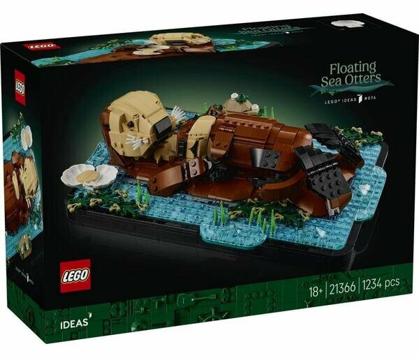 Конструктор LEGO Ideas 21366 Плавающие морские выдры (Lego 21366)
