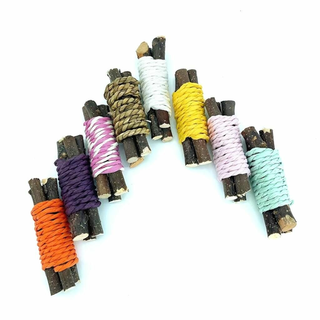 Закуски Pet Rabbit The Toy Toy Growants The Chewing Sticks Cage Molar Scleding Decorations