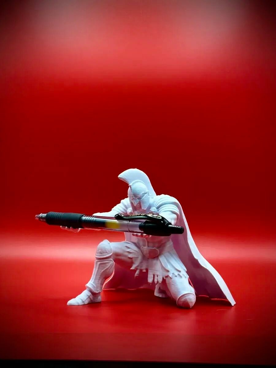 Подставка-органайзер для ручек "Спартанский воин" 3D печать из пластика