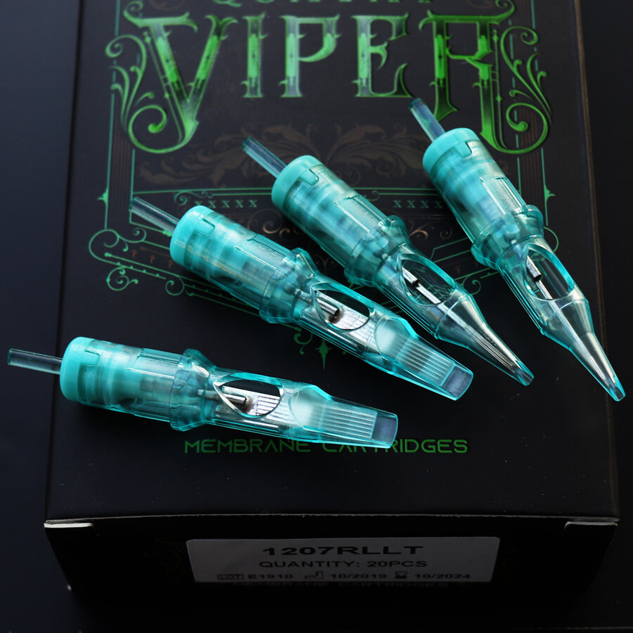 0801RLLT 20 штук Картриджи для татуировки и татуажа VIPER (Вайпер) (QUATAT) (Премиум)