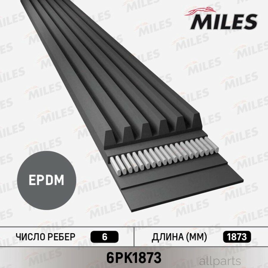 MILES 6PK1873 Ремень поликлиновый