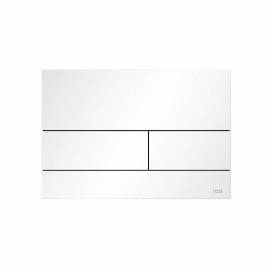TECE TECEsquare II панель смыва с двумя клавишами металлическая Белый матовый 9240834Металлическая панель смыва TECEsquare II белый матовый, 9240834