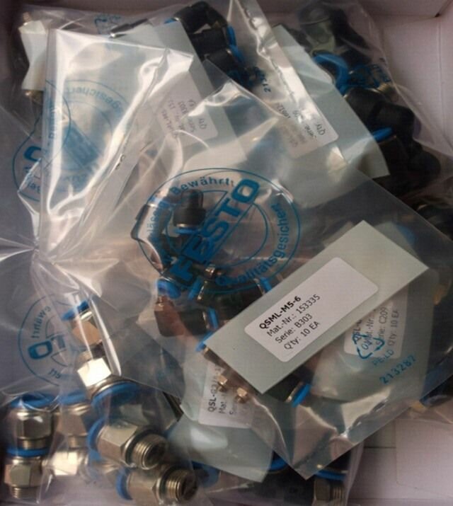 Модуль 10pcs/1Bag Festo QSML-M5-6 153335 Fittings