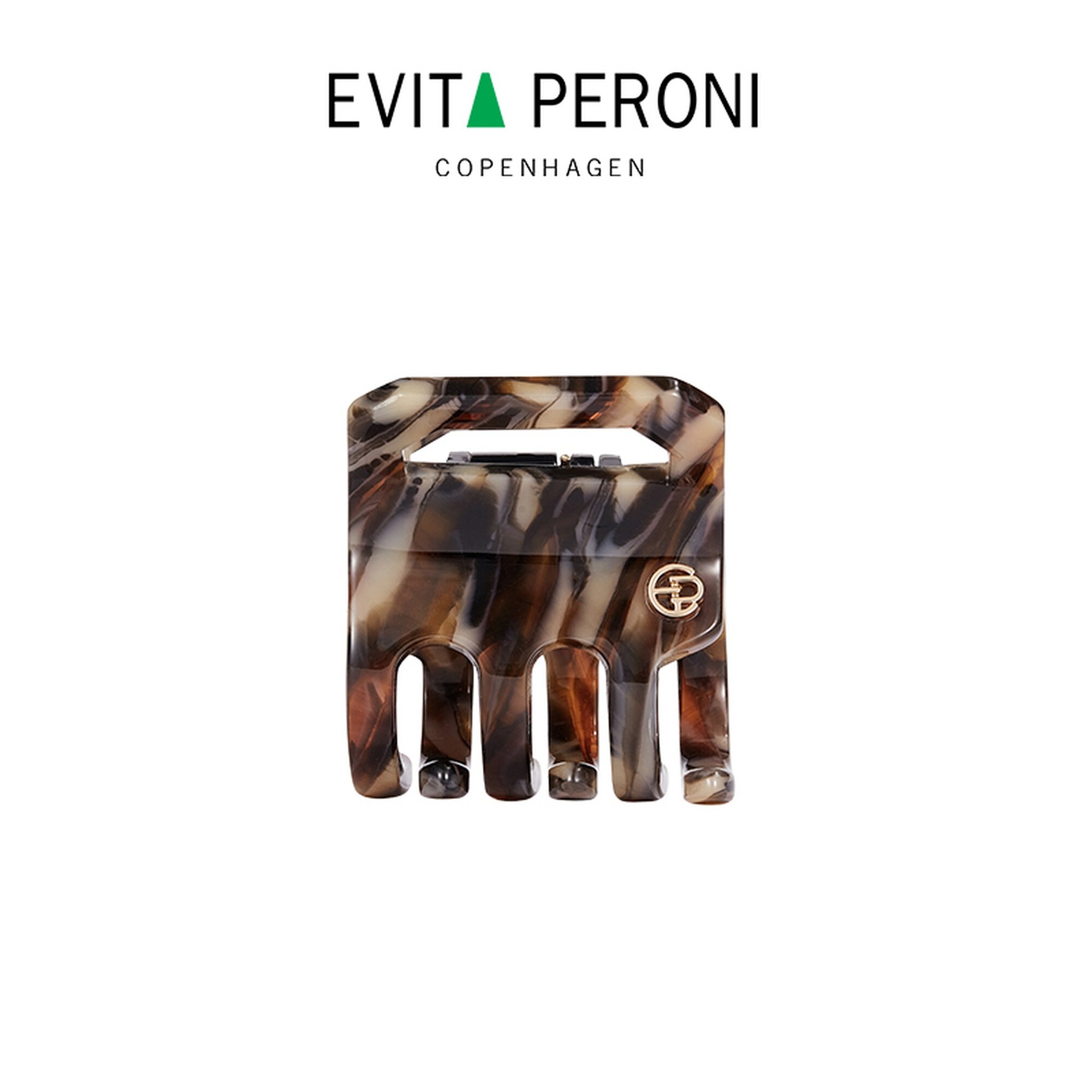 Заколка-краб для волос EVITA PERONI, акрил, для женщин, коричневая