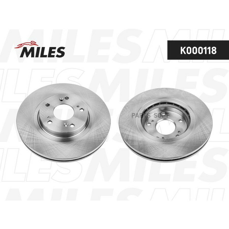 MILES K000118 Диск тормозной HONDA ACCORD 2.0-2.2 08- передний вент. D=296мм. ()