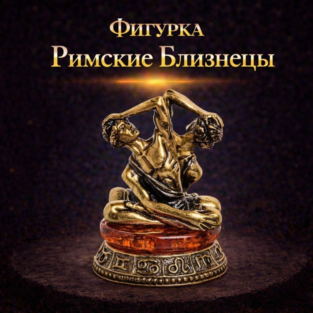Фигурка Римские Близнецы (янтарь)