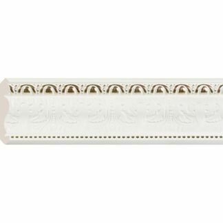 Багет Cosca Карниз 107 Белый 154-115 Ш77хВ107хД2400 мм / Коска.