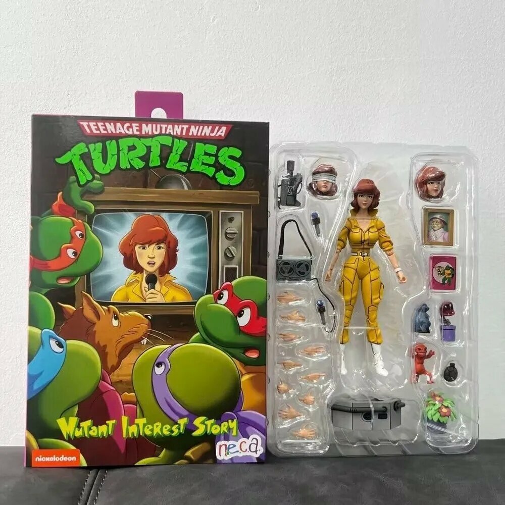 Фигурка Черепашки Ниндзя Женщины журналисты TMNT Teenage Mutant Ninja Turtles Female reporter 18cm