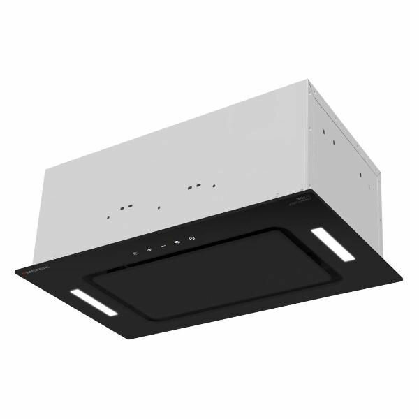 Вытяжка кухонная MEFERI INBOX52BK GLASS COMFORT 52см встраиваемая