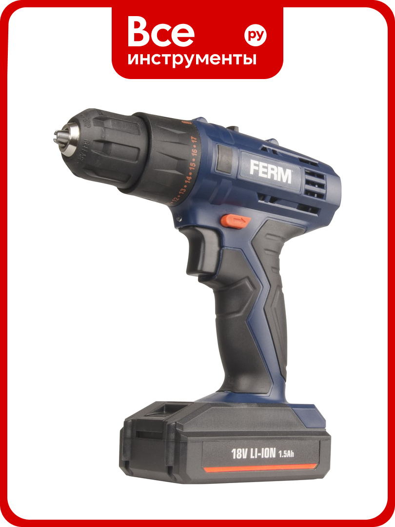 Аккумуляторная дрель-шуруповерт FERM CDM1120