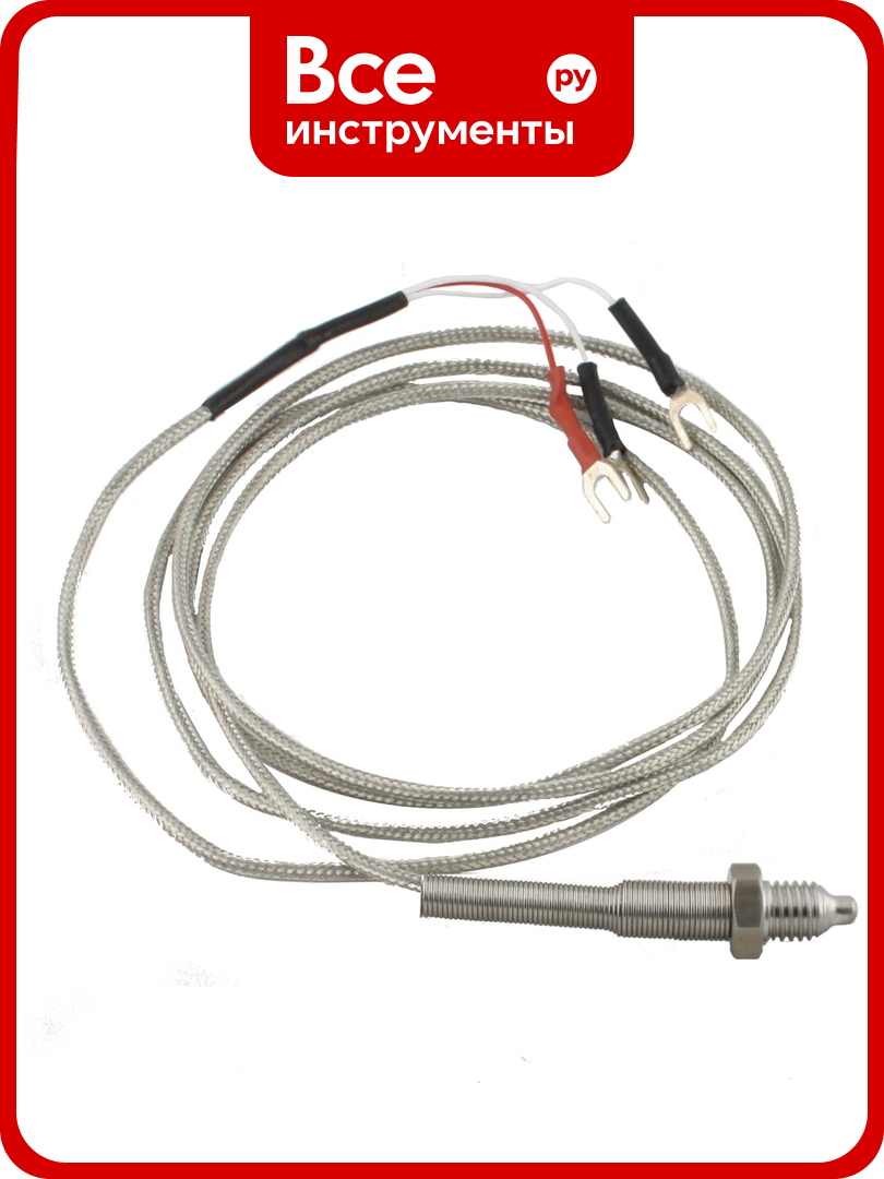 Датчик температуры INNOCONT TS-W-V-Pt100-1,5-M10x1,5, с кабелем, 1,5 м, металл