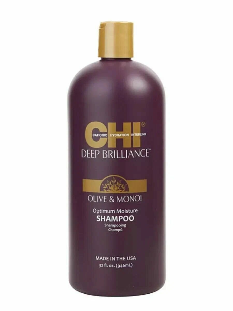 CHI Deep Brilliance Optimum Moisture Shampoo - Увлажняющий шампунь для волос 946 мл