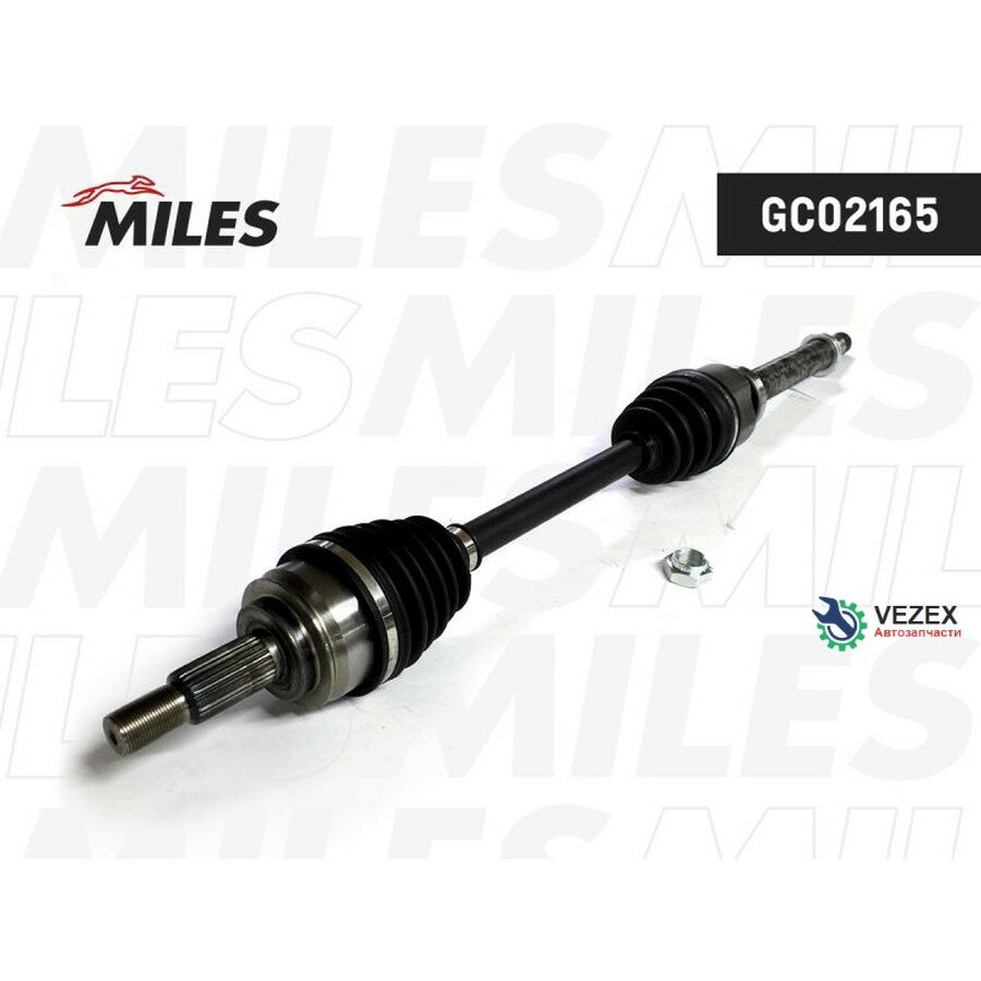 MILES GC02165 Привод в сборе правый RENAULT KANGOO II 1.5D-1.6 08- (GKN 304994) GC02165