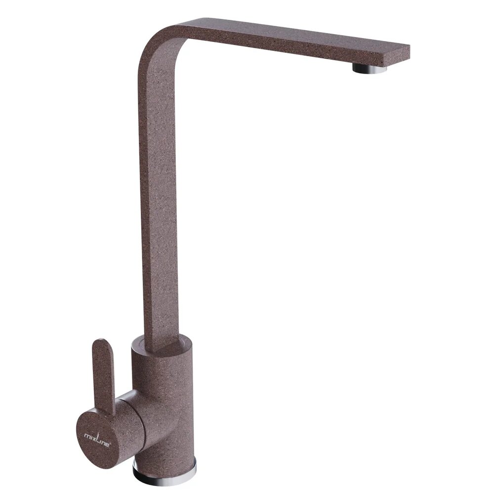 Смеситель для кухни 35к MIXLINE ML-GS14 (307) терракотовый, высокий излив