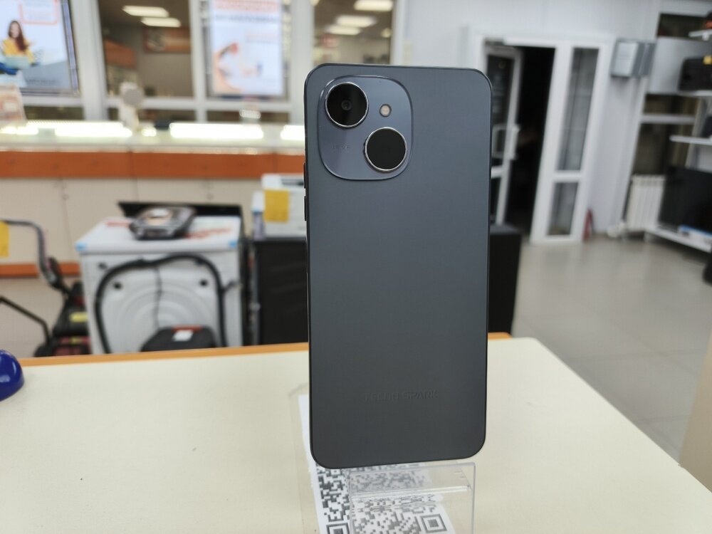 Смартфон TECNO Spark 40C 4/128 Gb Titanium Grey, Аккумулятор 6000 мАч, Серый, б/у, уценка