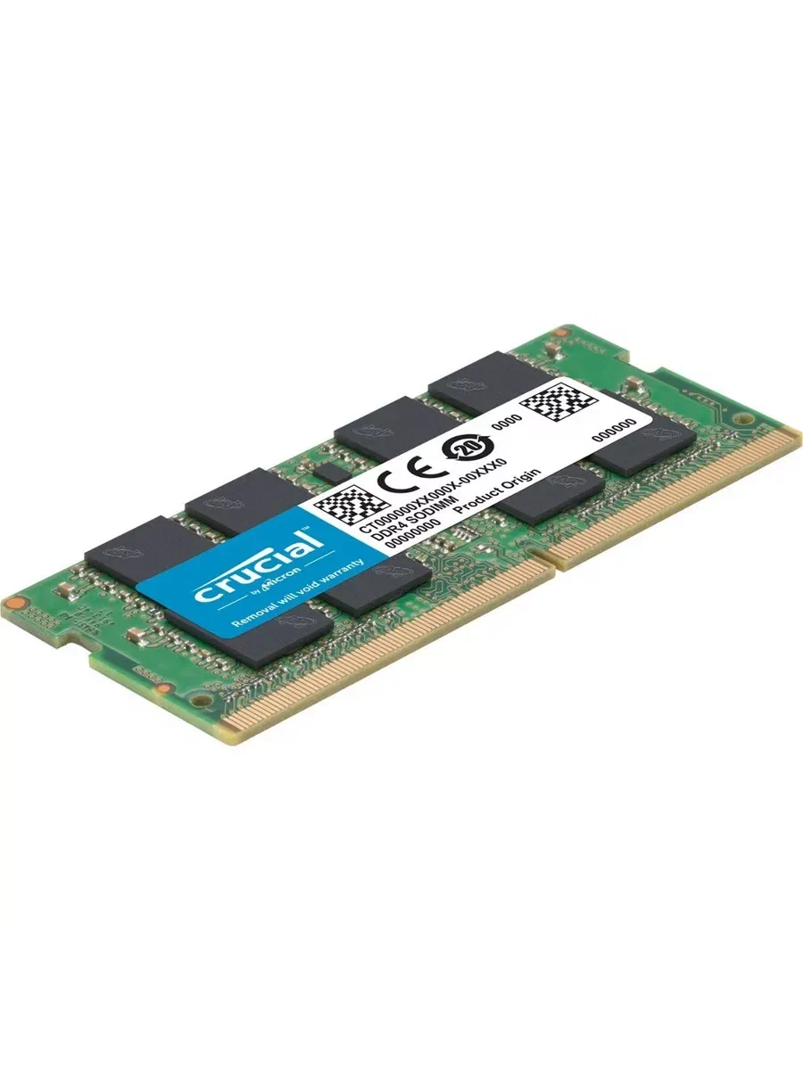 Оперативная память Crucial by Micron PC4-25600 32GB, 3200MHz, SODIMM, DDR4, 2Rx8