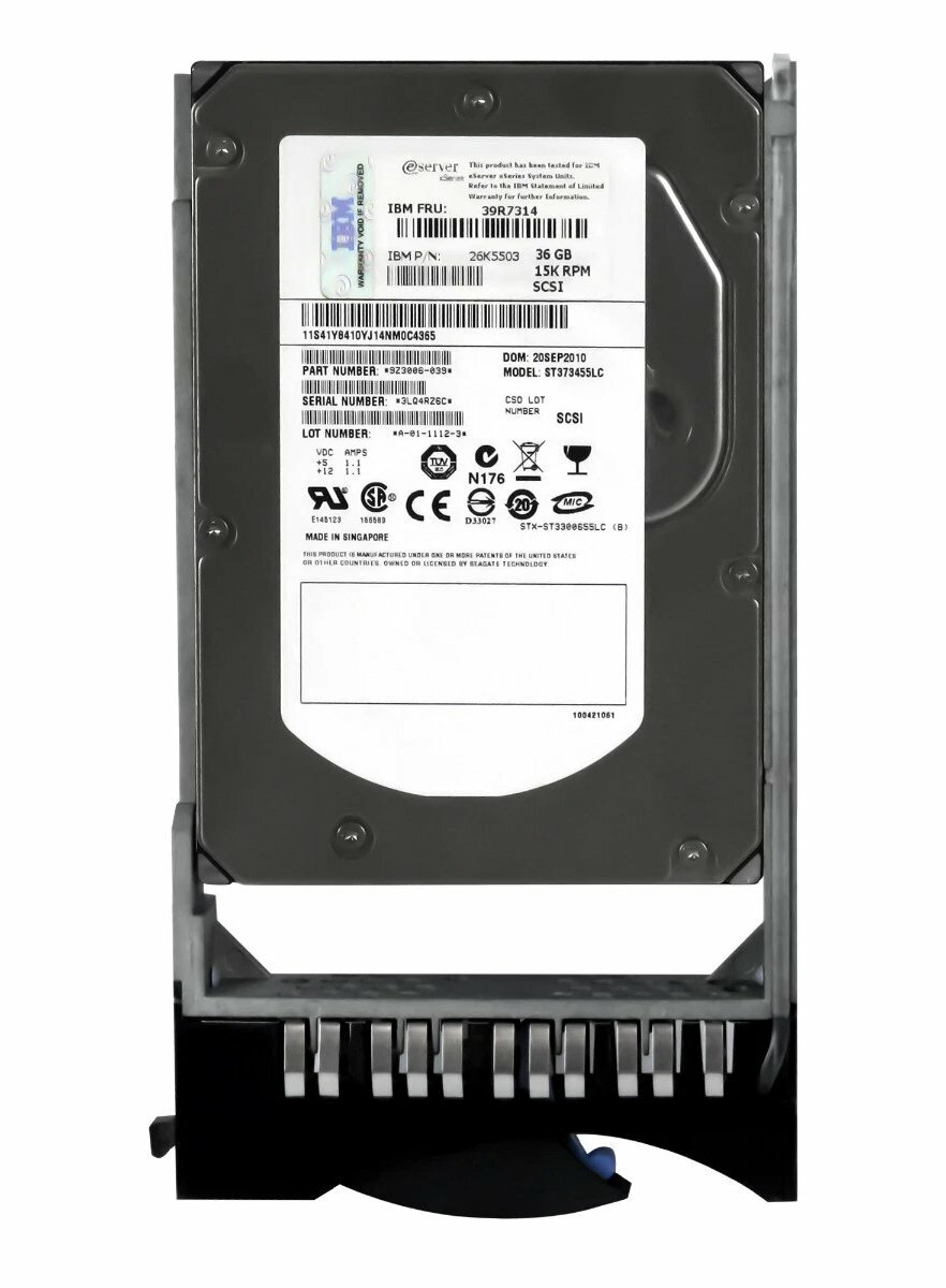 Жесткий диск IBM 36.4Gb 15000 U320SCSI 3.5" HDD 26K5503