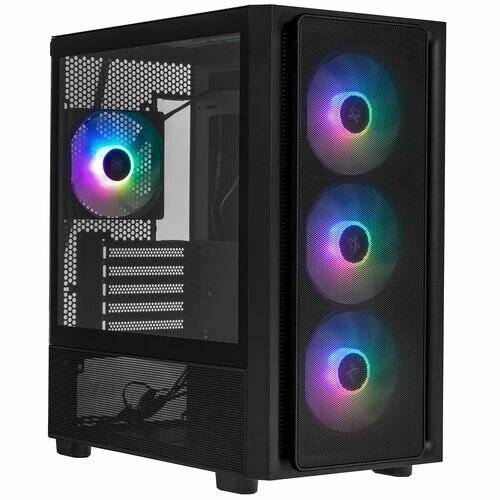 Компьютерный корпус XASTRA A411M (A411M-4FC12A) черный - Mini Tower, Micro-ATX, USB 2.0 Type-A, USB 3.2 Gen 1 Type-A