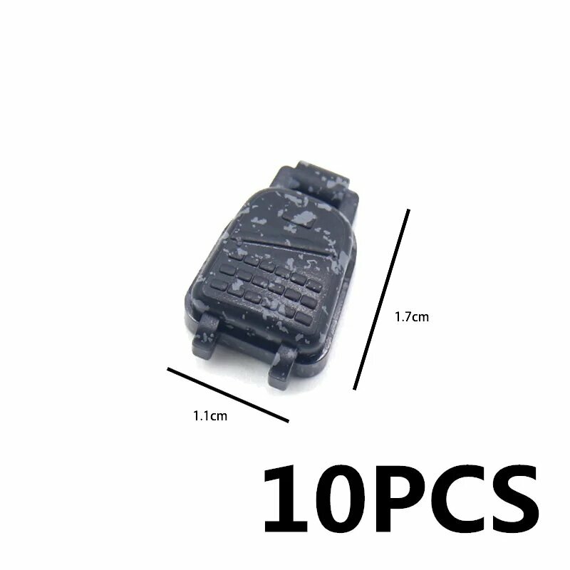 Черные строительные блоки солдаты BS283-10PCS